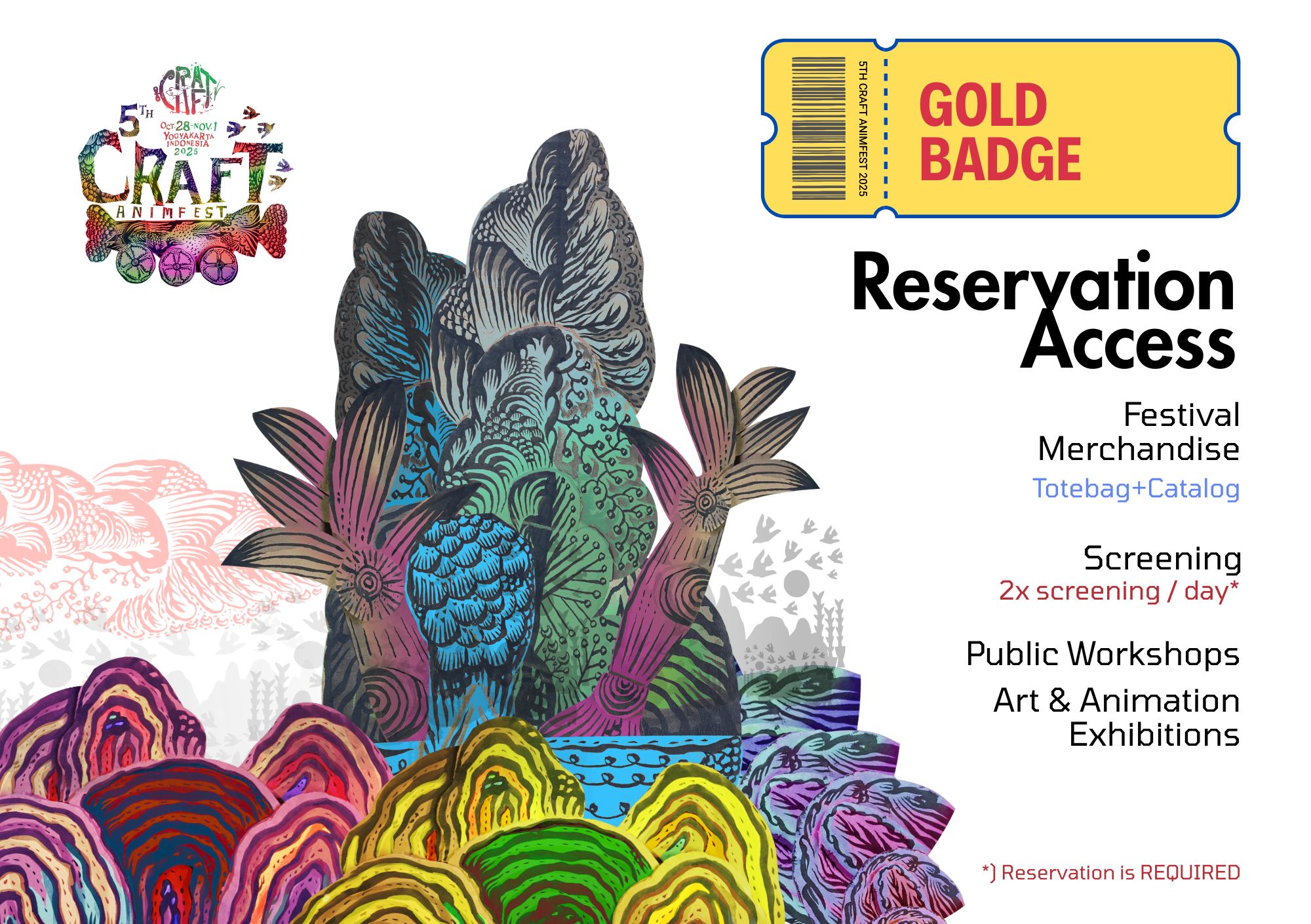 Gold - Festival Badge - 5th CRAFT Animfest 2025
